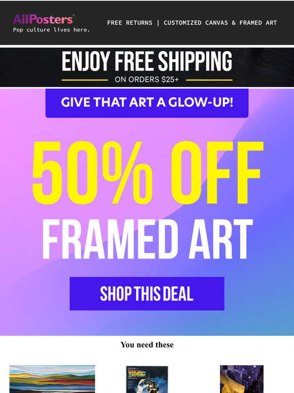 All Posters Email Newsletters: Shop Sales, Discounts, and Coupon Codes