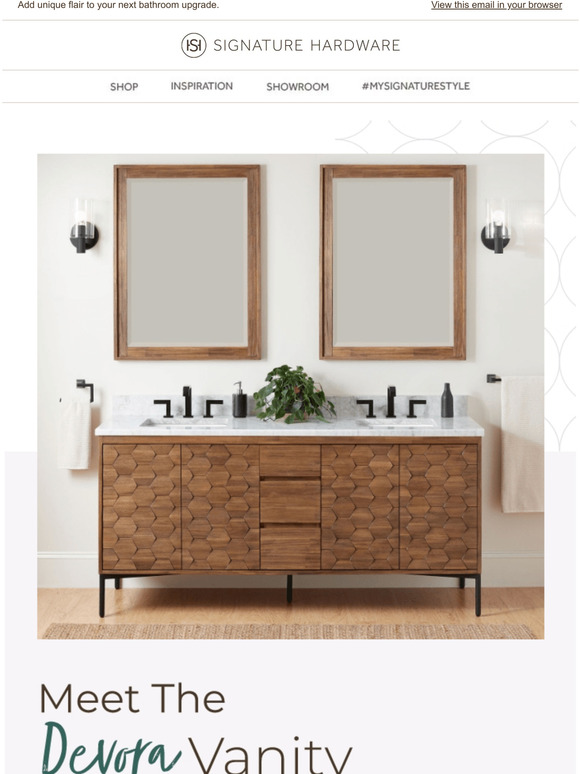 Signature Hardware: Meet the Devora Vanity 🛠 All-New, Trending Design ...