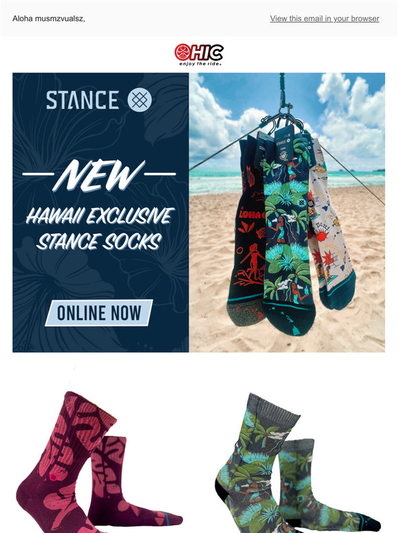 HIC Surf: New Hawaii Exclusive Stance Socks Online Now! | Milled