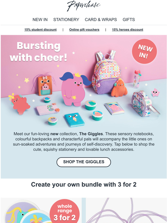 Paperchase: The Giggles – A new, fun-loving collection! | Milled