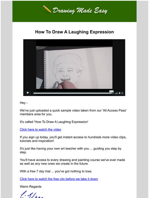 Drawing Made Easy: — - how to draw a laughing expression [VIDEO] | Milled