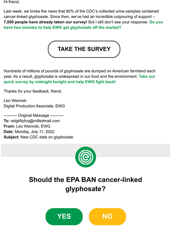 Food Scores: re: 80% of CDC samples | Milled