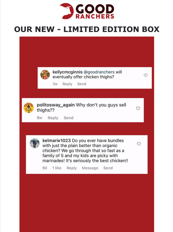 Good Ranchers: SPECIAL EDITION ITEM - Our New Chicken Box Is Here | Milled