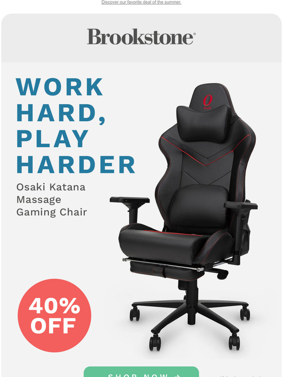Brookstone: 40% Off Our Most Comfortable Gaming Chair | Milled
