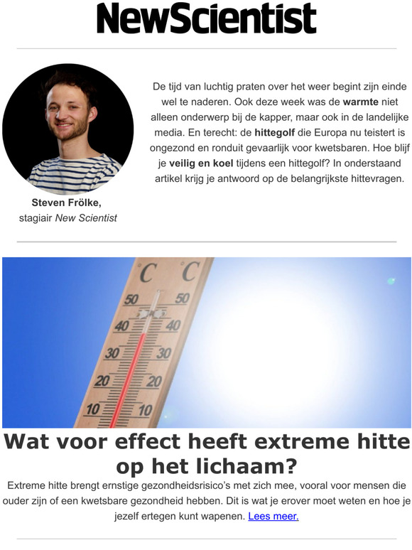 New Scientist: Wat voor effect heeft extreme hitte op het lichaam? | Milled