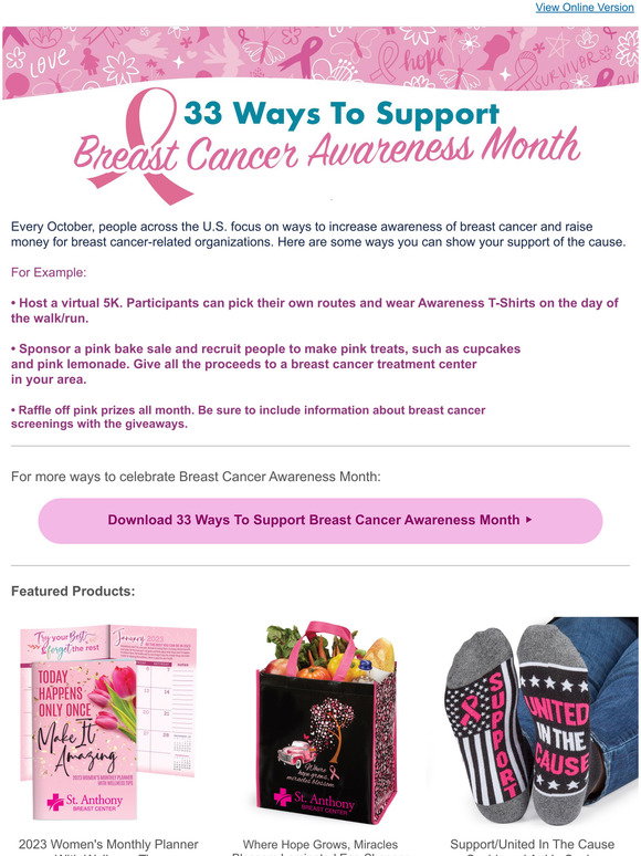 Positive Promotions: Download Our "33 Ways To Support Breast Cancer ...