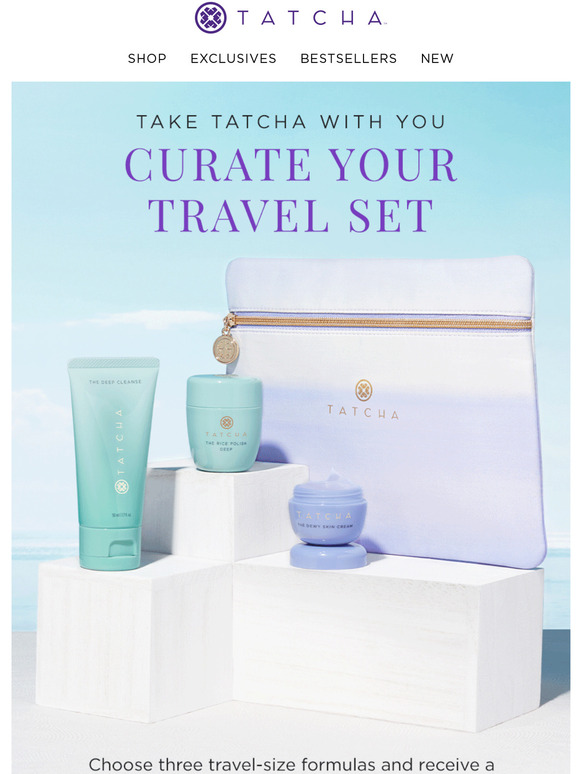 Tatcha : Travel plans? Create your own mini set 👝 | Milled