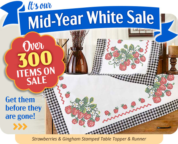Herrschners: Over 300 items on SALE for our Mid-Year White Sale... | Milled