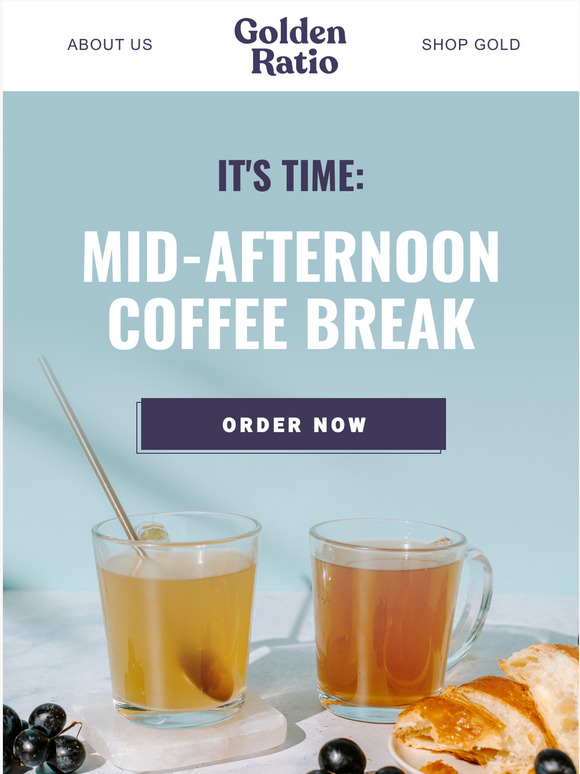 Golden Ratio: Time for a mid-afternoon coffee break ☕️ | Milled