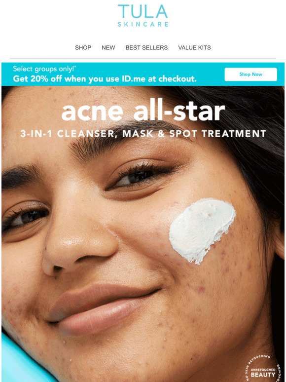 TULA: NEW: Acne All-Star 3-in-1 Treatment | Milled