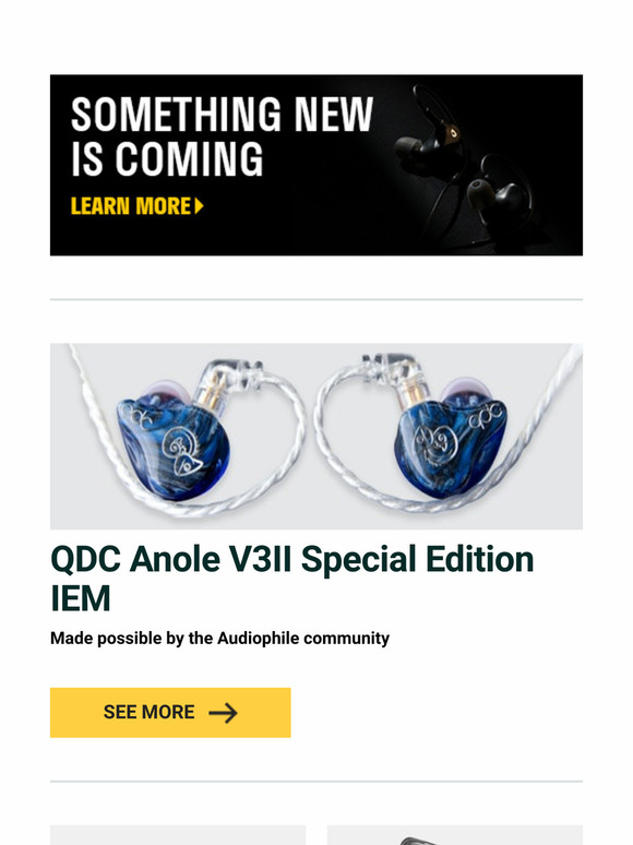 Drop: QDC Anole V3II Special Edition IEM, Megalodon Triple Knob Macro Pad, Gateron Oil King ...