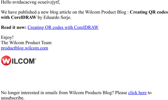 Wilcom: New Wilcom Product Post - Creating QR codes with CorelDRAW | Milled