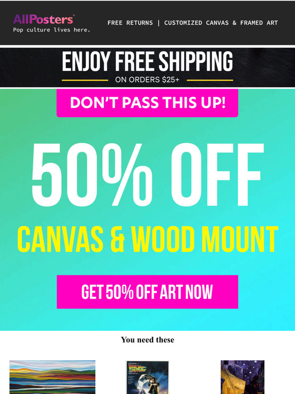 All Posters Email Newsletters: Shop Sales, Discounts, and Coupon Codes