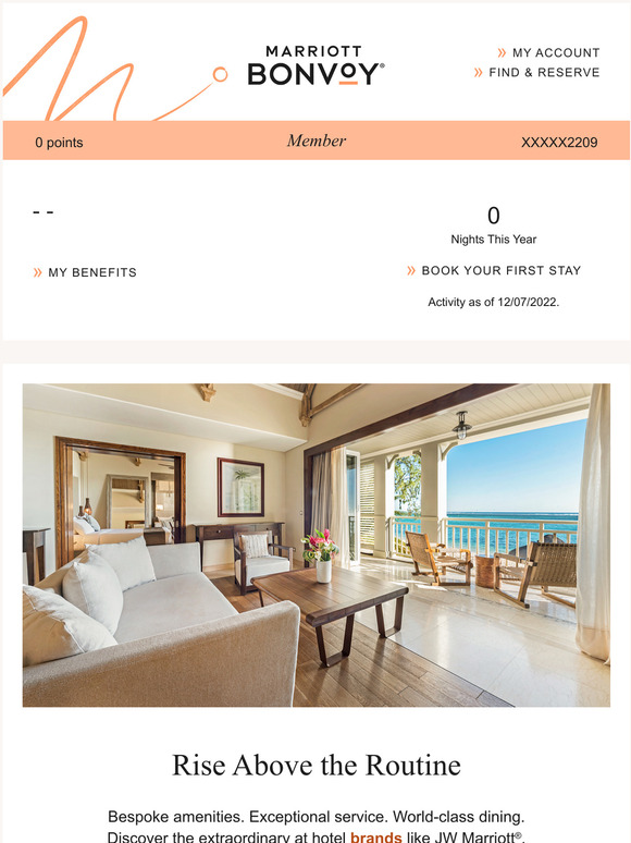 Marriott: Your Marriott Bonvoy Account Update: Special Offers, Benefits ...