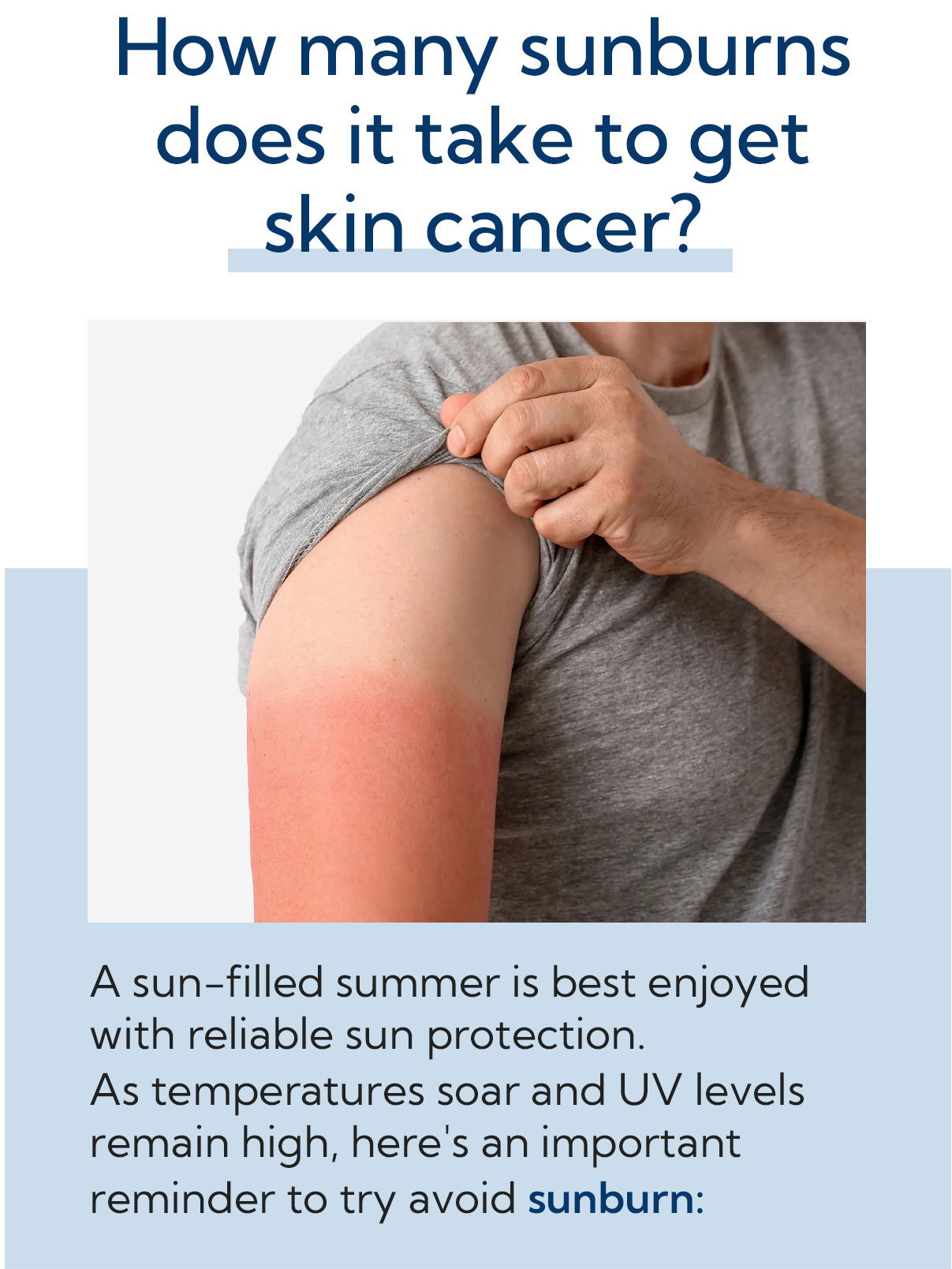 Solbari: How many sunburns does it take to get skin cancer? | Milled