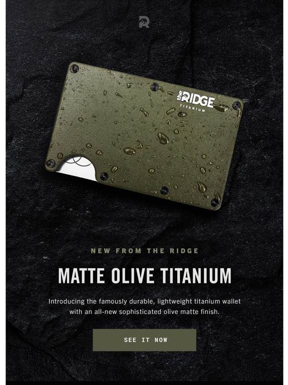 The Ridge: NEW: Titanium Wallet Release | Milled