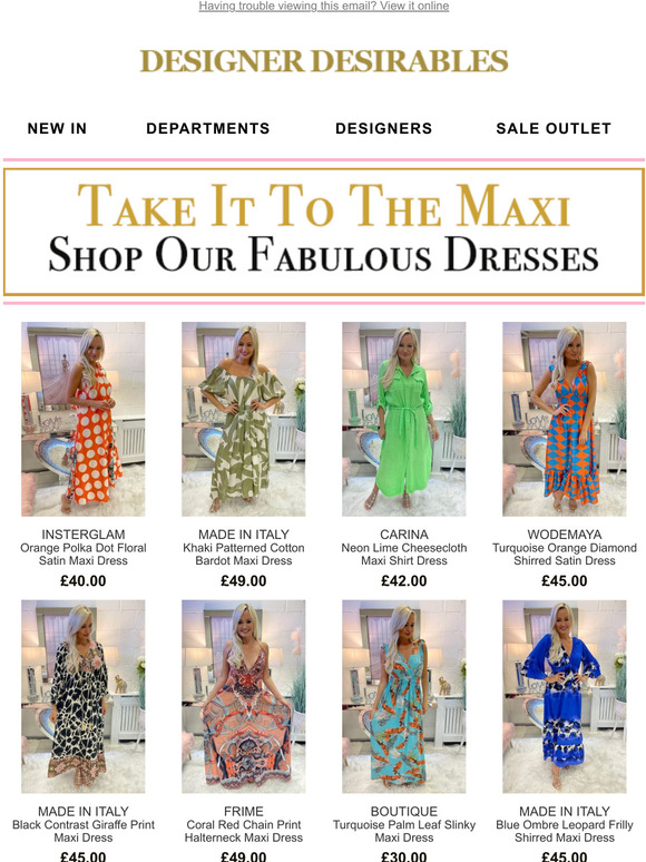 Designer Desirables: 👗 Take In To The Maxi 👗 Discover Fabulous Summer ...