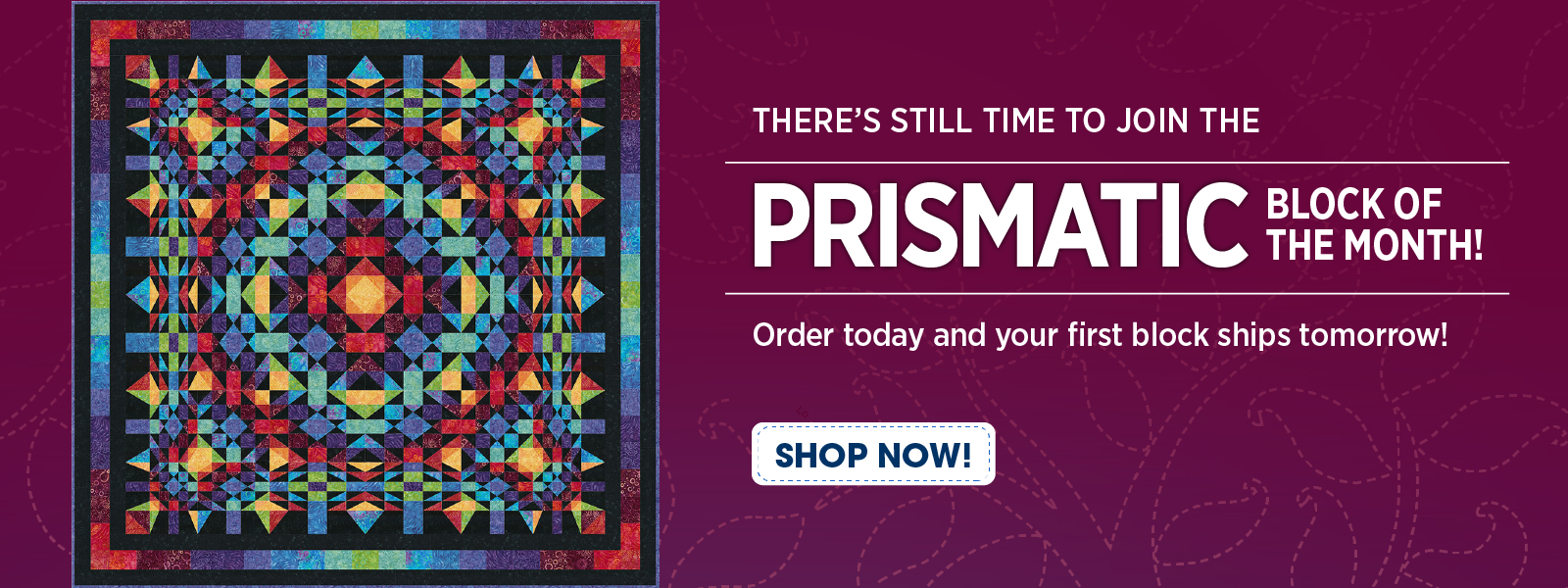 KeepsakeQuilting: 🎨Still Space to Join Our Prismatic Block of the Month ... KeepsakeQuilting: 🎨Still Space to Join Our Prismatic Block of the Month ...