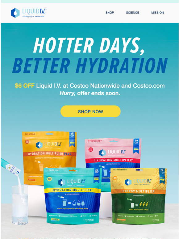 Liquid IV: Last Chance: $6 OFF at Costco 🛒 | Milled