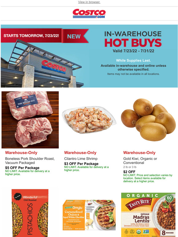 Costco: In-Warehouse Hot Buys Start Tomorrow, 7/23/22! Plus Shop Online ...