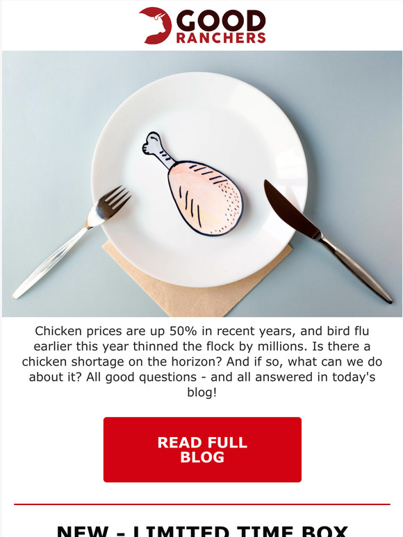 Good Ranchers: Chicken Supply Is Running Low. You'll never guess why ...
