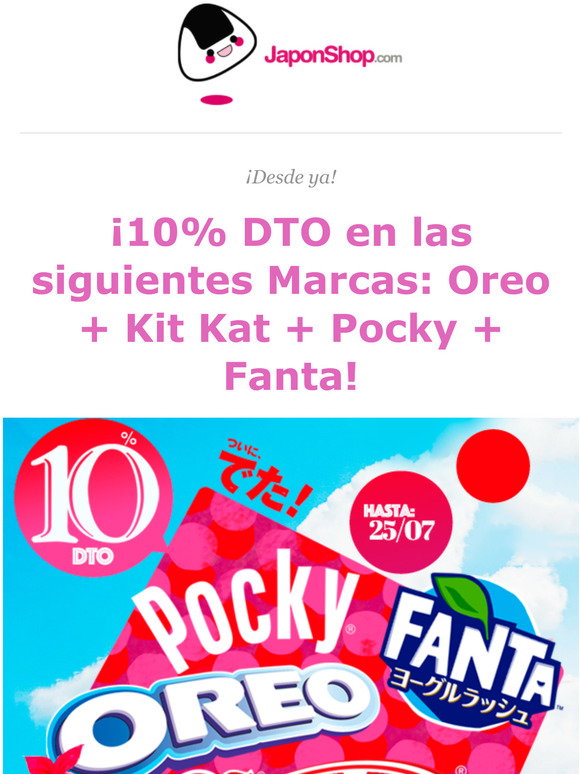 JaponShop: 💣 ¡Desde ya! 👉 ¡10% DTO en Oreo, Kit Kat, Pocky y Fanta ...