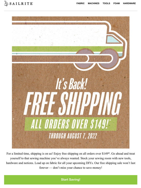 Sailrite: 📦Open for BIG NEWS. | Milled