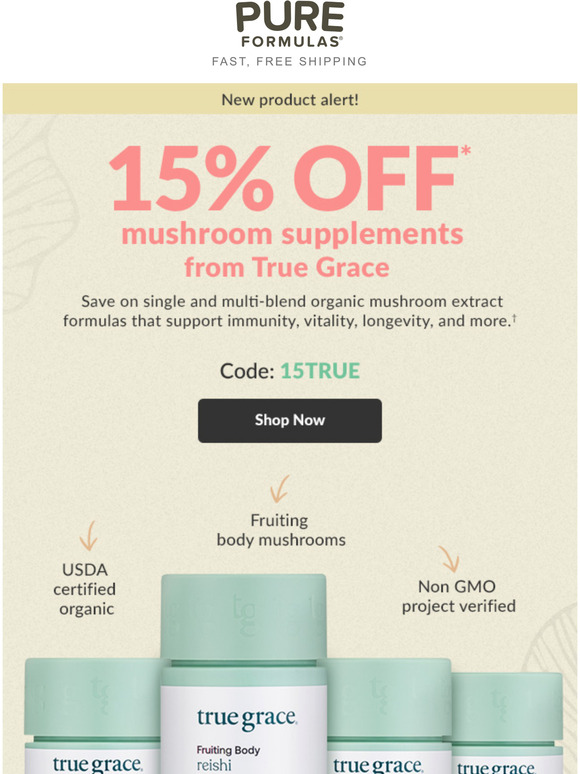 PureFormulas: 15% OFF organic fruiting body mushroom supplements 🍄 | Milled