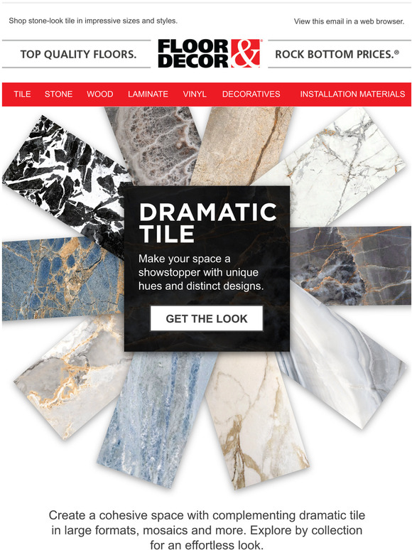 Floor & Decor: Check Out New Dramatic Tile & Collections | Milled