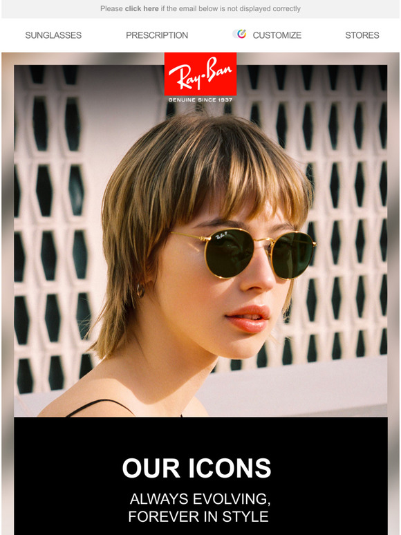 Ray-Ban: Our icons // Always evolving, forever in style | Milled