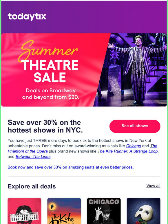 TodayTix US and UK: Save over 30% on these hot shows this week 👀 | Milled