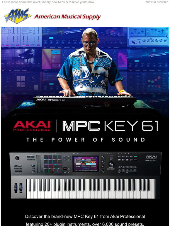 American Musical Supply: Get a Closer Look at the All-New Akai MPC Key ...