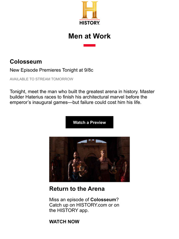 History Channel Shop: TONIGHT: ‘Colosseum’ Under Construction | Milled