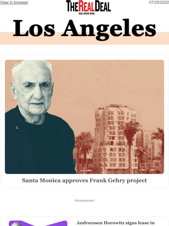 The Real Deal: Andreessen Horowitz signs lease for new office, Santa ...