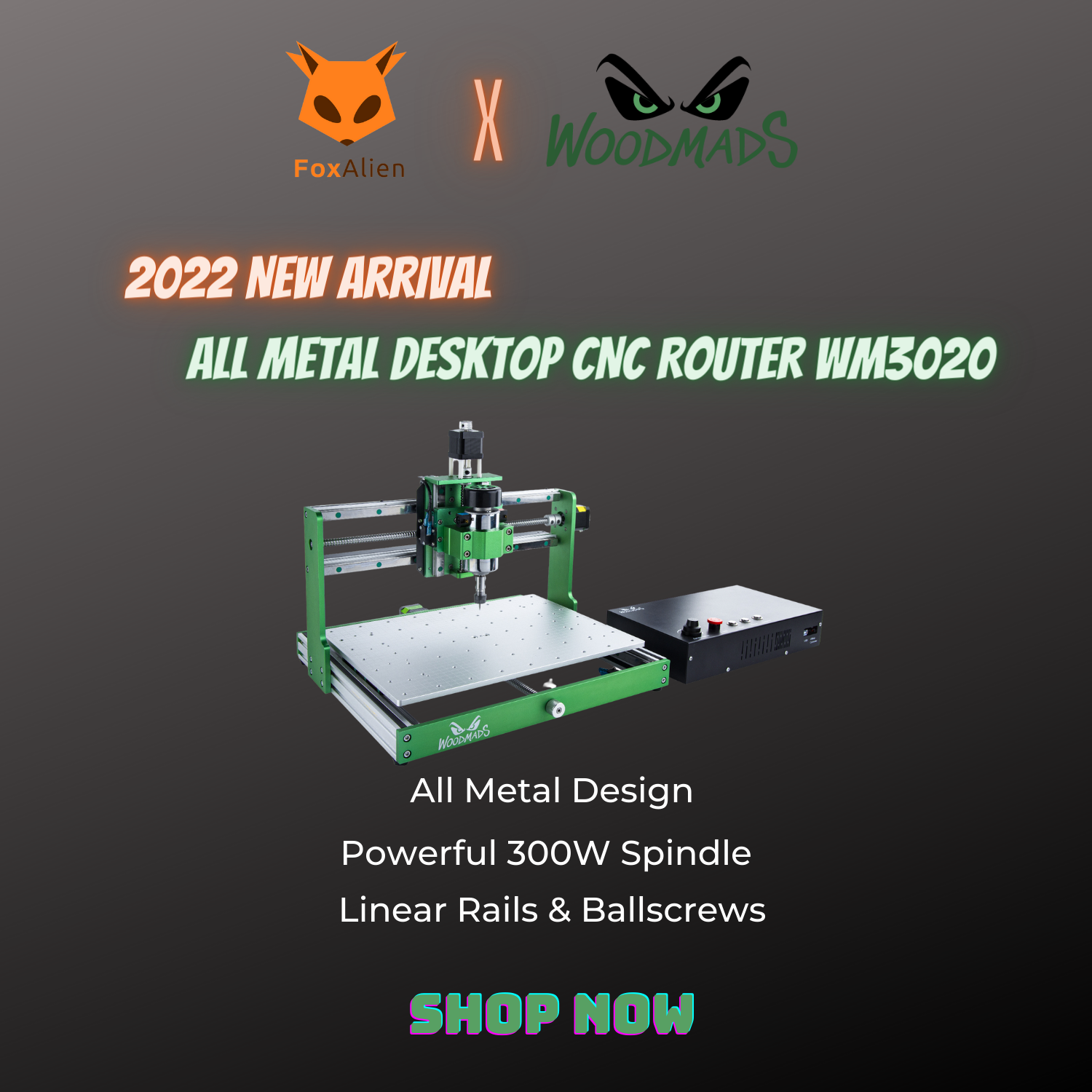 FoxAlien: 2022 New All Metal Desktop CNC | Milled