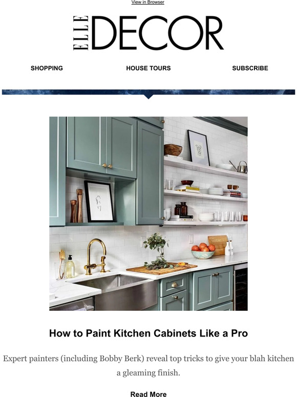 Elle: How to Paint Your Kitchen Cabinets As Good As the Pros (Seriously ...