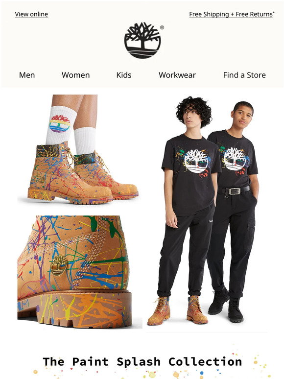 Timberland: The all-new Paint Splash collection is here! | Milled