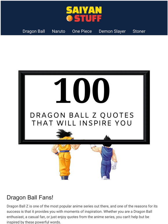 Saiyan Stuff: 100 Dragon Ball Z Quotes That Will Inspire You... | Milled