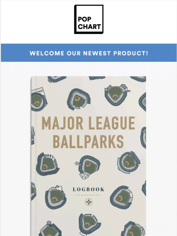 Pop Chart Lab: Ballparks Logbook: Now in Stock! | Milled