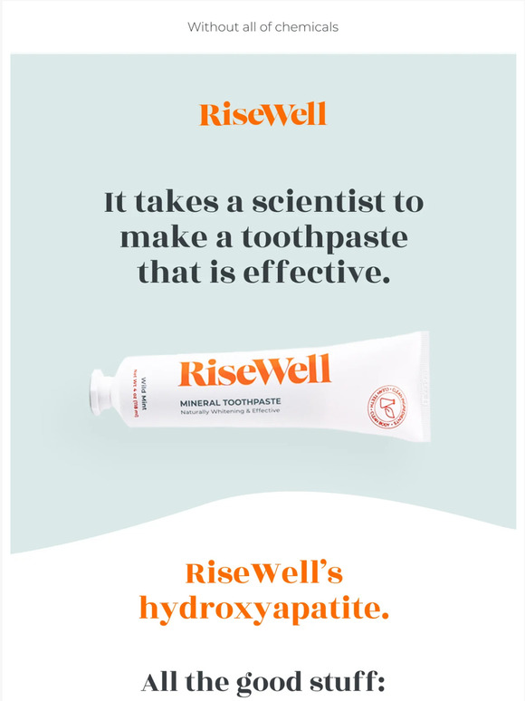 RiseWell: Is your natural toothpaste working? 🤔 | Milled