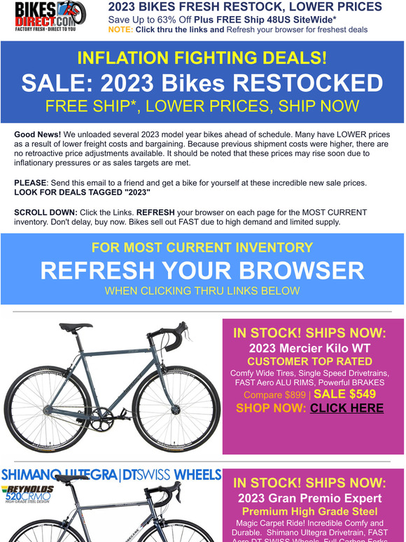 Bikes Direct: JULY SALE: Special DEALS On 2023 Bikes, Read Why Inside ...