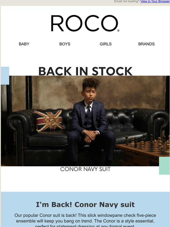 Roco Clothing: The Connor Navy suit is back! | Milled