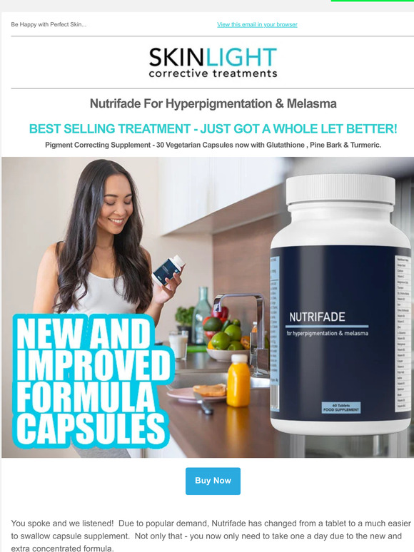 SkinLight: New Nutrifade Capsules For Melasma & Hyperpigmentation | Milled