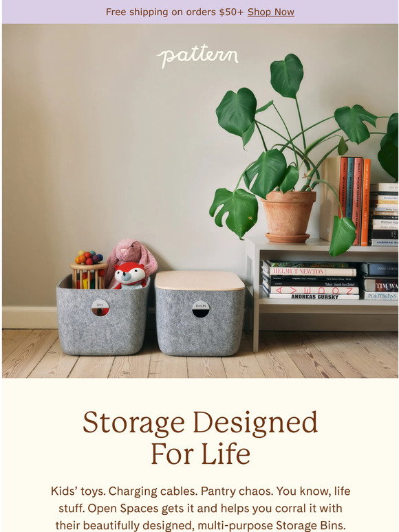 Equal Parts: Why you’ll love Open Spaces Storage Bins. | Milled
