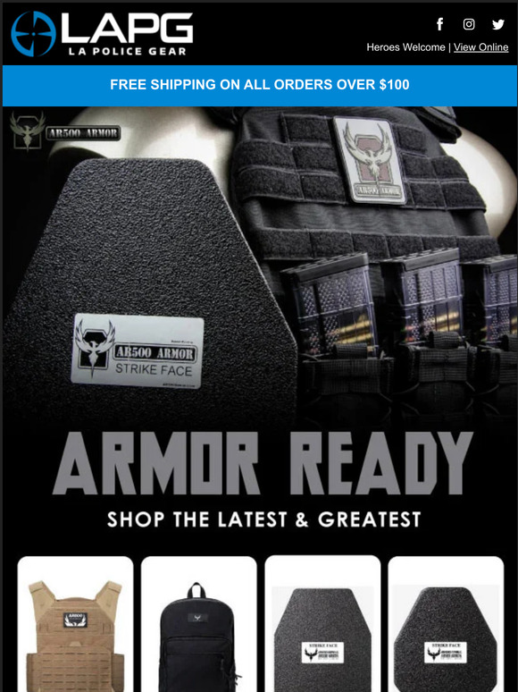 LA Police Gear: LAPG has the AR500 armor you need | Milled