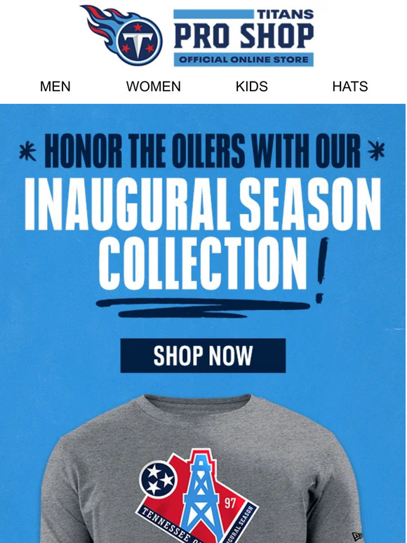 Titans Pro Shop: Celebrating 25 Years Of Tennessee NFL Football | Milled
