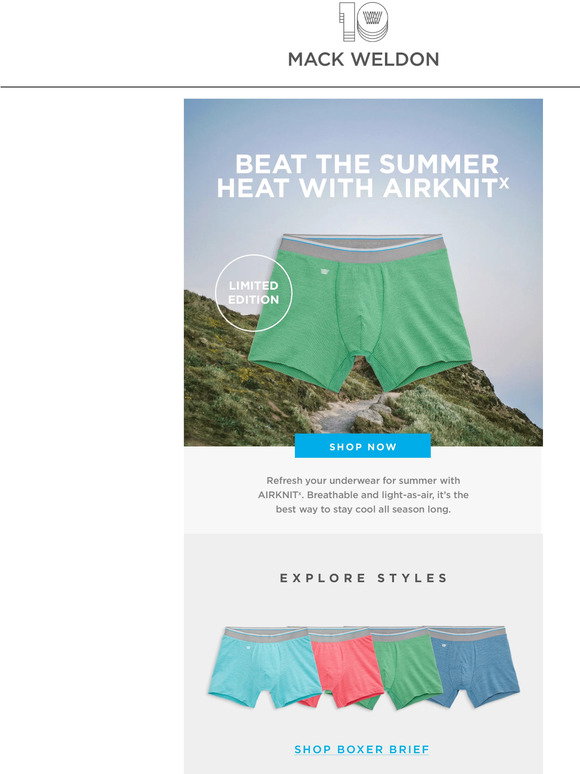 Mack Weldon: Feeling the summer heat? | Milled