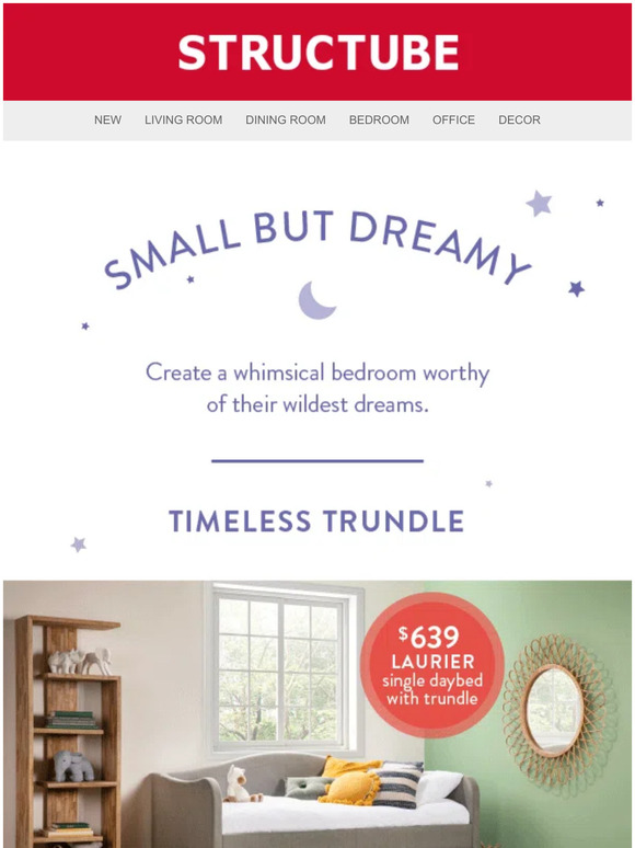 Structube: Small Bedroom Ideas! | Milled