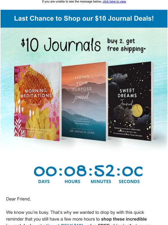 Hay House: Shop our $10 Journals – Before They’re Gone | Milled