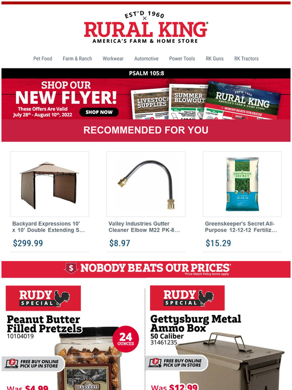 Rural King: 🔔 Shop Our New Flyer + New Rudy Special! | Milled
